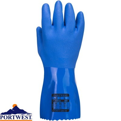 Portwest Marine Ultra PVC Chemical Protection Gauntlet - A881