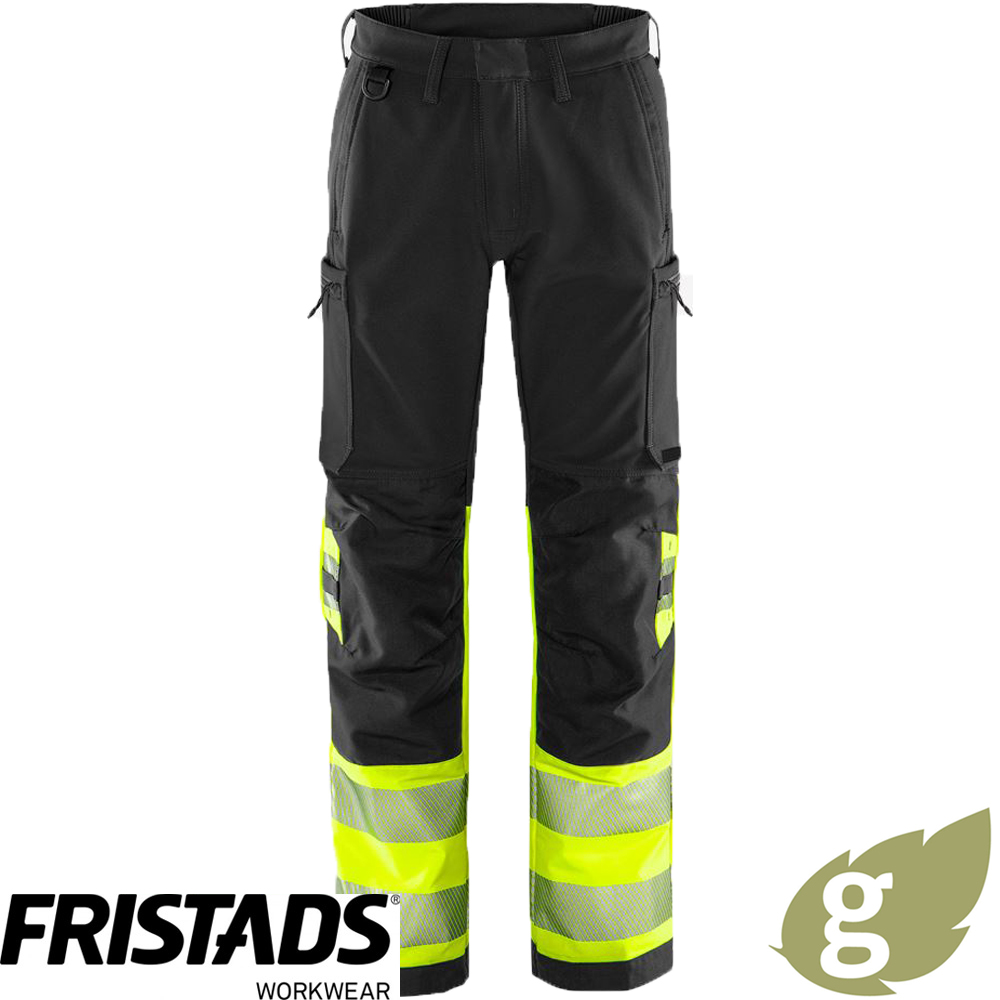 Fristads Green Hi Vis Stretch Trousers Class 1 2647 GSTP - 134243