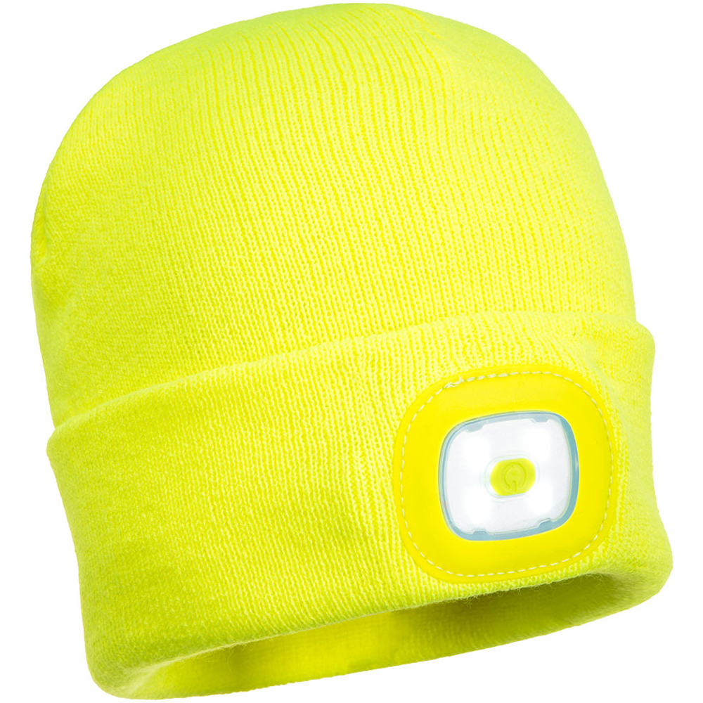 Portwest USB Rechargeable LED Head Light Beanie - B029