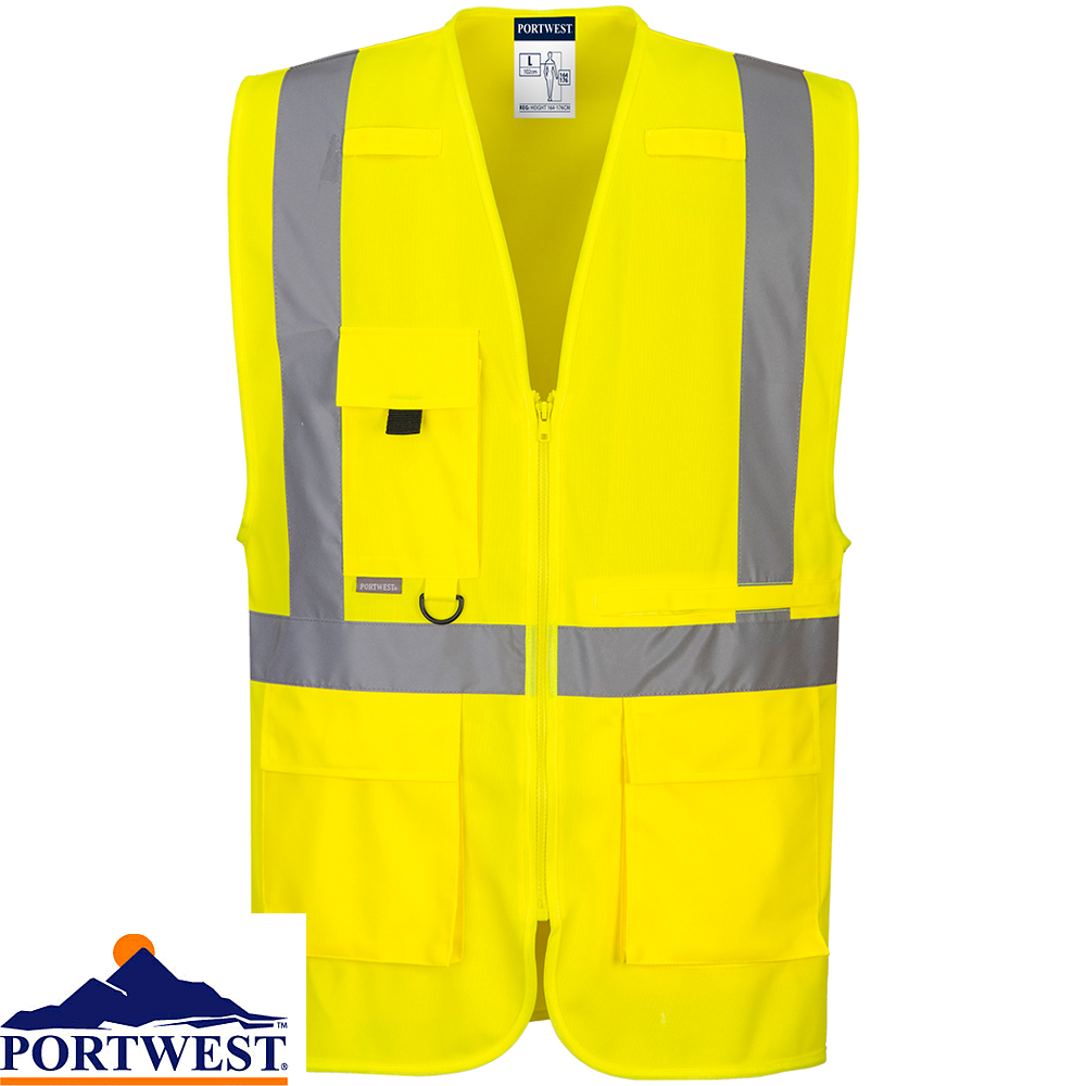 Portwest Hi-Vis Executive Vest With Tablet Pocket - C357