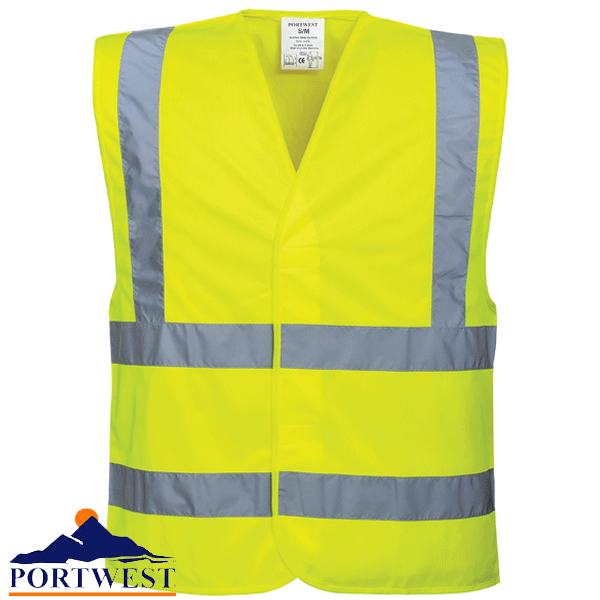 Portwest Hi-Vis Two Band & Brace Vest - C470