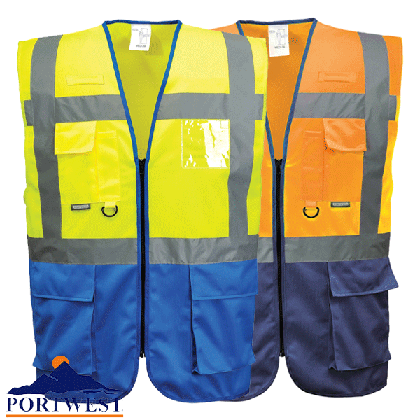 Portwest Warsaw Hi Vis Executive Vest - C476