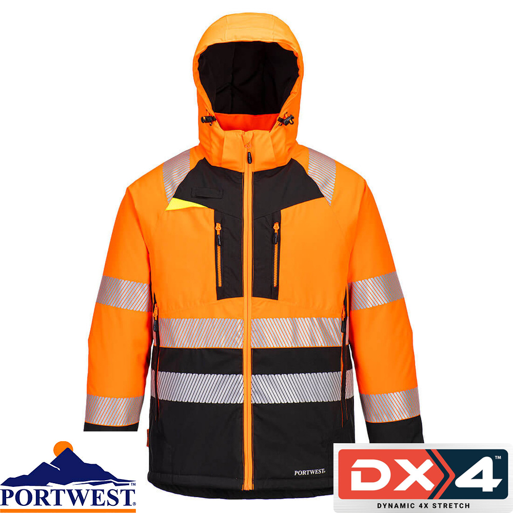 Portwest DX4 Hi-Vis Class 2 Winter Jacket - DX430