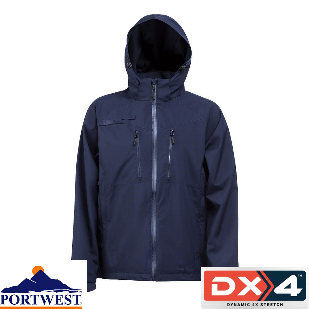 Portwest DX4 4-Way Dynamic Stretch Rain Jacket - DX463