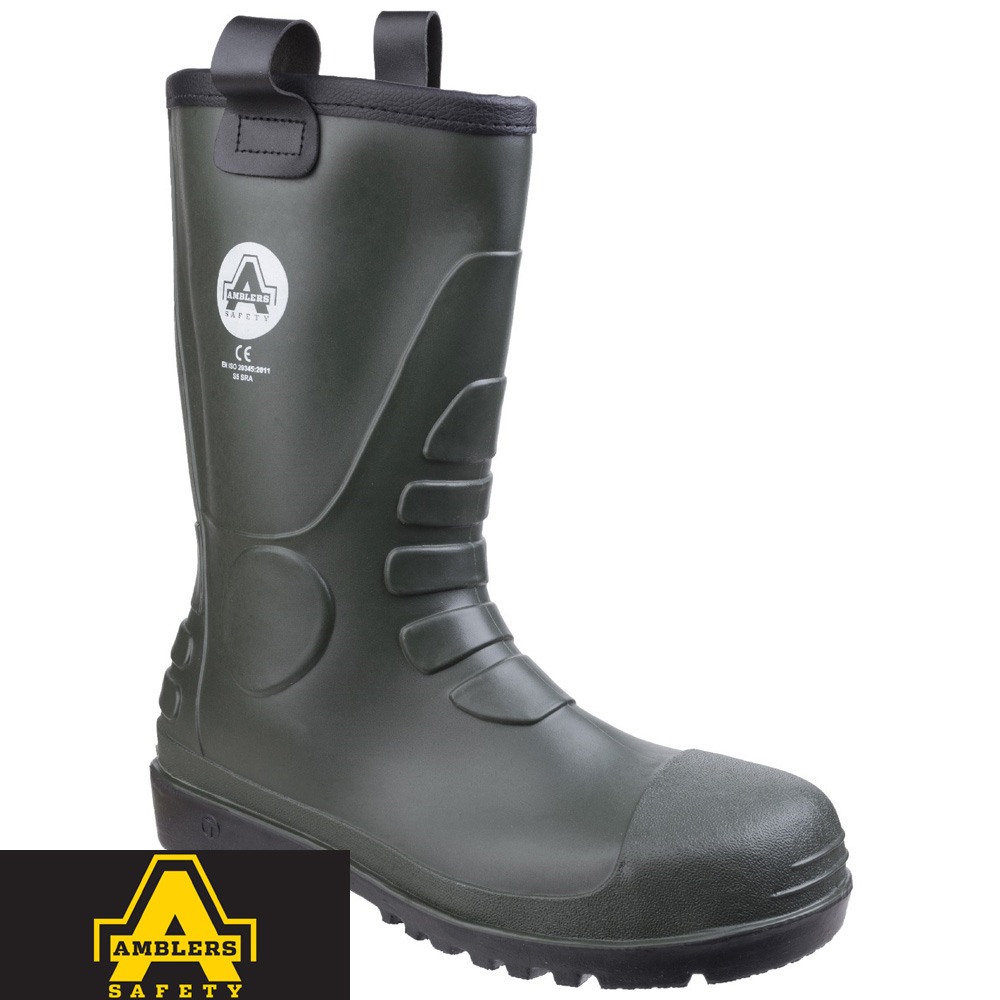 Amblers Green PVC Rigger Boot - FS97