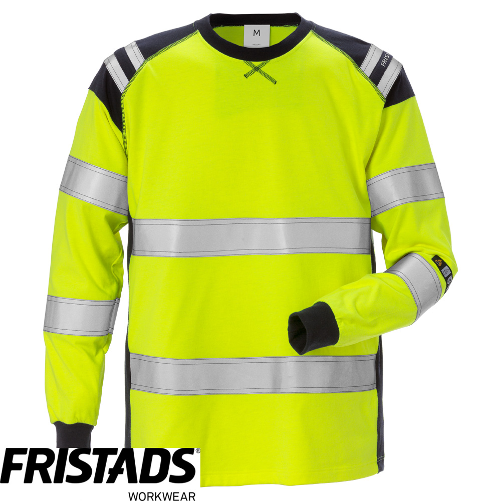 Fristads Flamestat High Vis Class 3 Long Sleeve T-Shirt 7077 TFLH