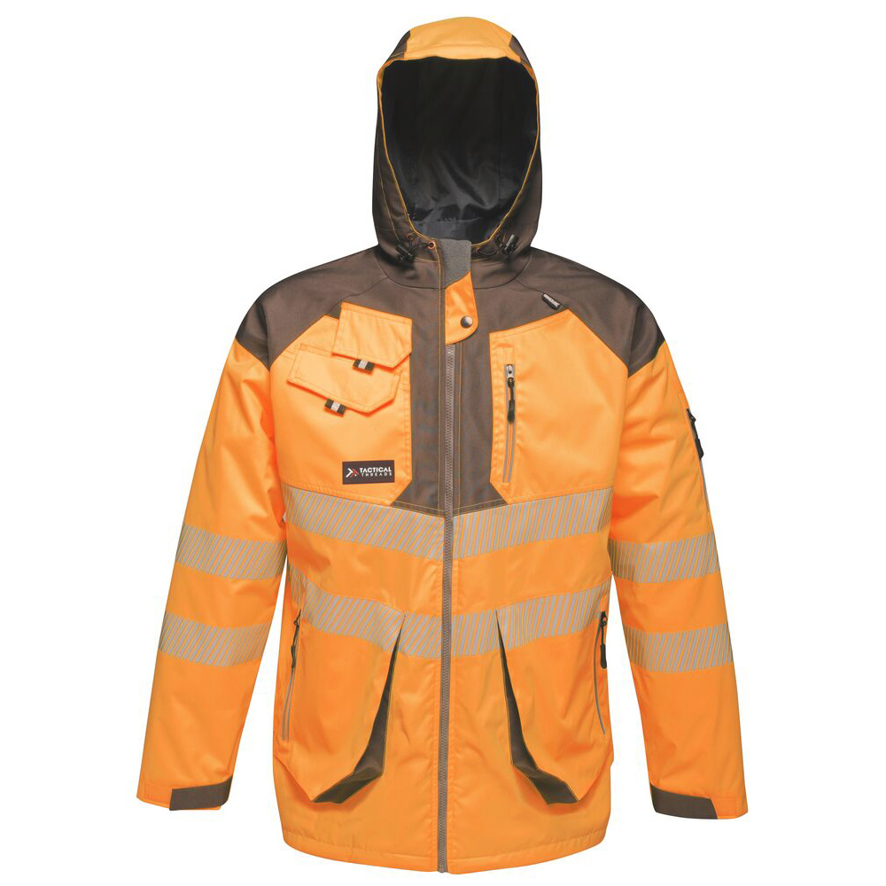 Regatta Tactical Hi Vis Waterproof Windproof Breathable Jacket - TRA340